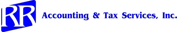R R Accounting & Tax Services, Inc. - Home